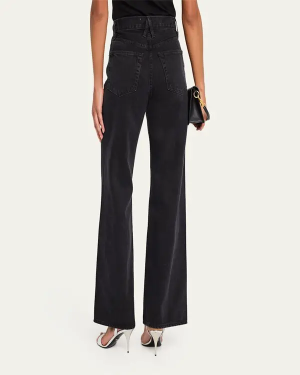 SLVRLAKE Grace Wide-leg Jeans - Black
