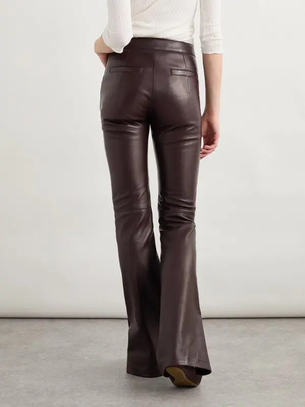 Chloé Leather Flared Pants