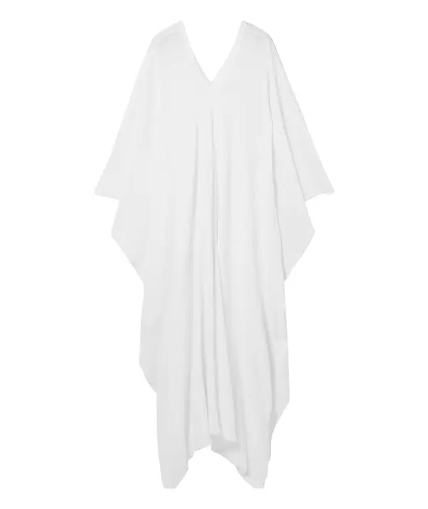 Caravana Koyok Asymmetric Frayed Cotton-gauze Kaftan