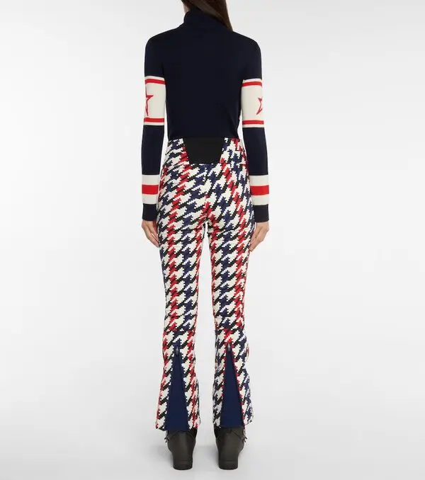 Perfect Moment Aurora High-rise Houndstooth Softshell Ski Pants