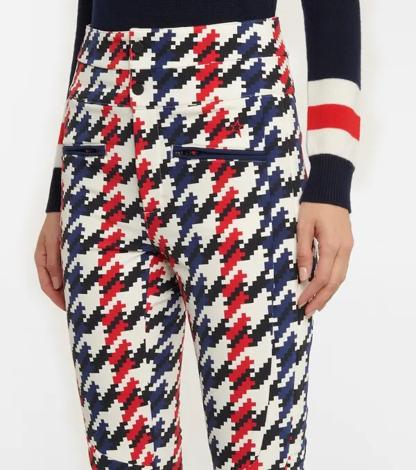 Perfect Moment Aurora High-rise Houndstooth Softshell Ski Pants