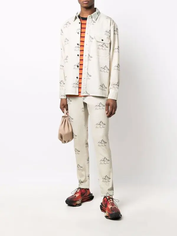 BLUE SKY INN Logo Print Trousers