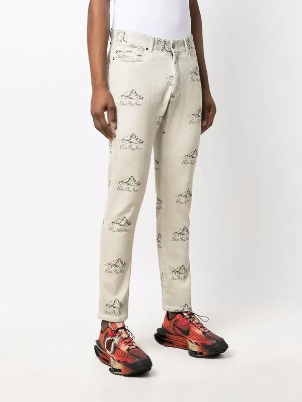 BLUE SKY INN Logo Print Trousers