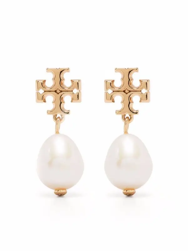 Tory Burch Kira Pearl Drop Earrings - Gold