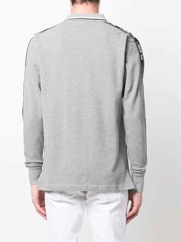 Philipp Plein Logo Embroidered Polo Shirt - Grey