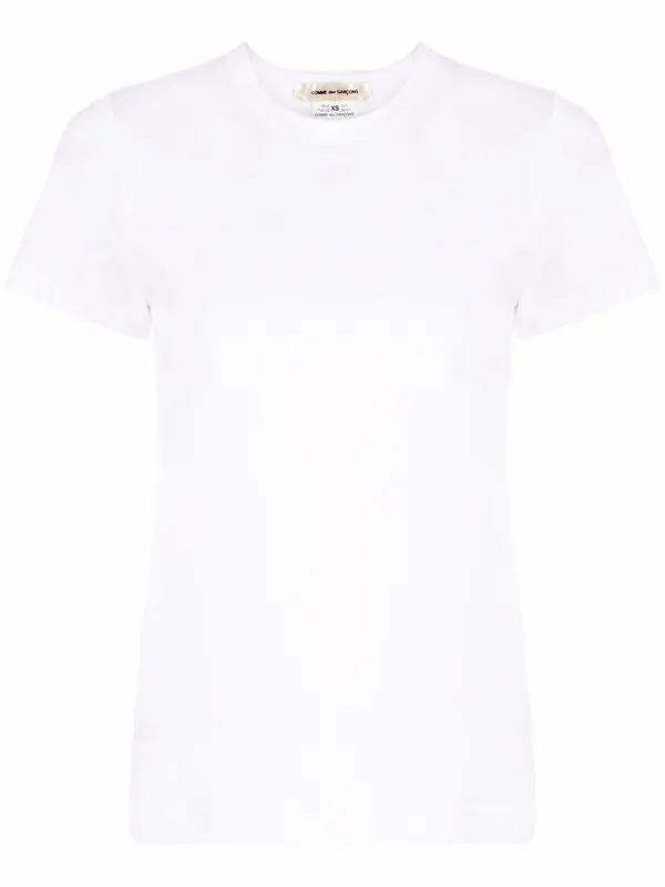Comme Des Garçons Cut-out Cotton T-shirt - White