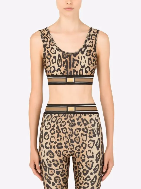 Dolce & Gabbana Leopard-print Crop Top
