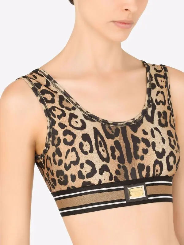 Dolce & Gabbana Leopard-print Crop Top