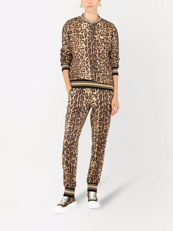 Dolce & Gabbana Leopard-print Track Pants