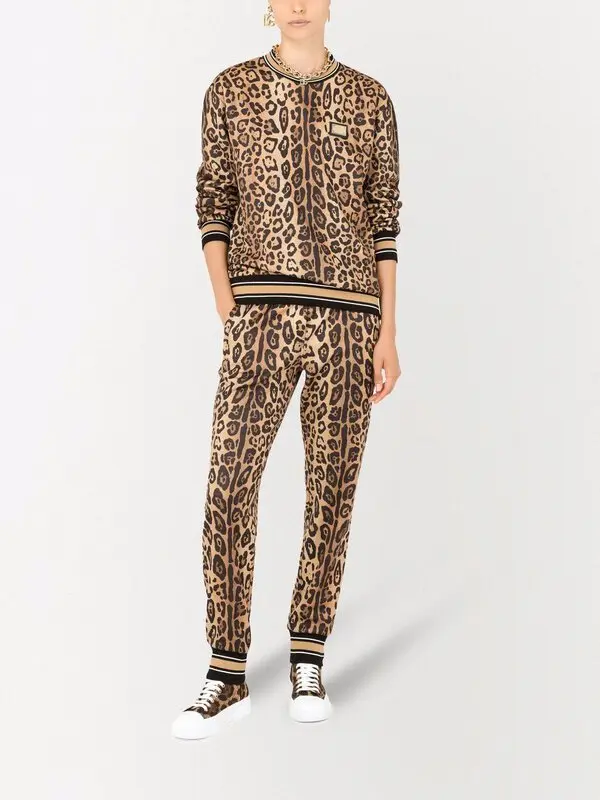 Dolce & Gabbana Leopard-print Jersey Sweatshirt