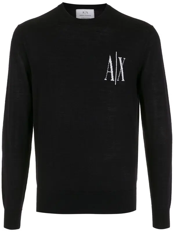 Armani Exchange Logo-print Wool Jumper