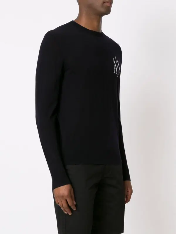 Armani Exchange Logo-print Wool Jumper