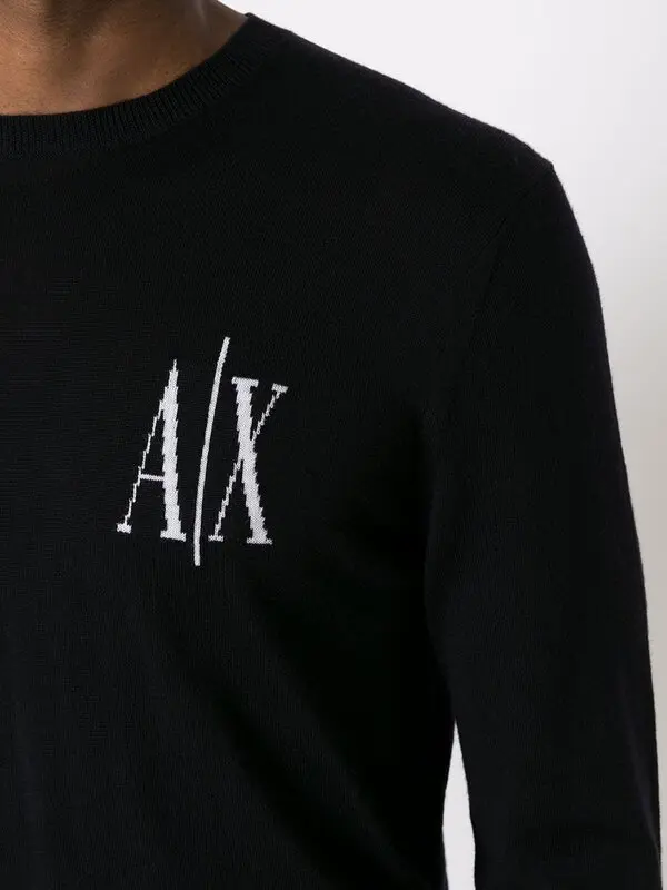 Armani Exchange Logo-print Wool Jumper