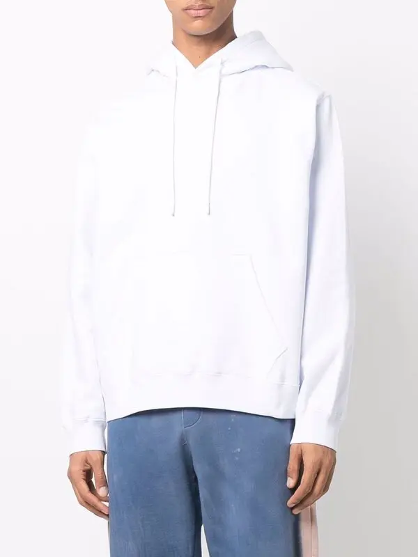 MSGM Logo-print Hooded Jumper - White