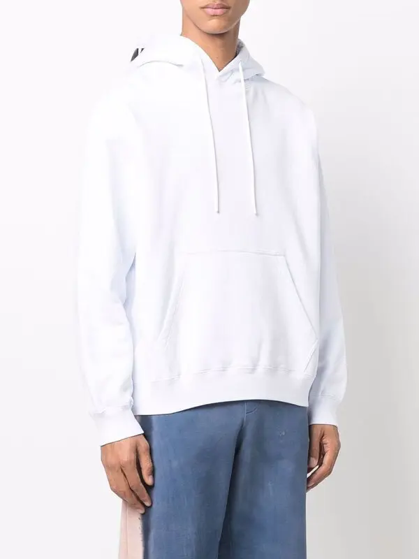 MSGM Logo-print Hooded Jumper - White