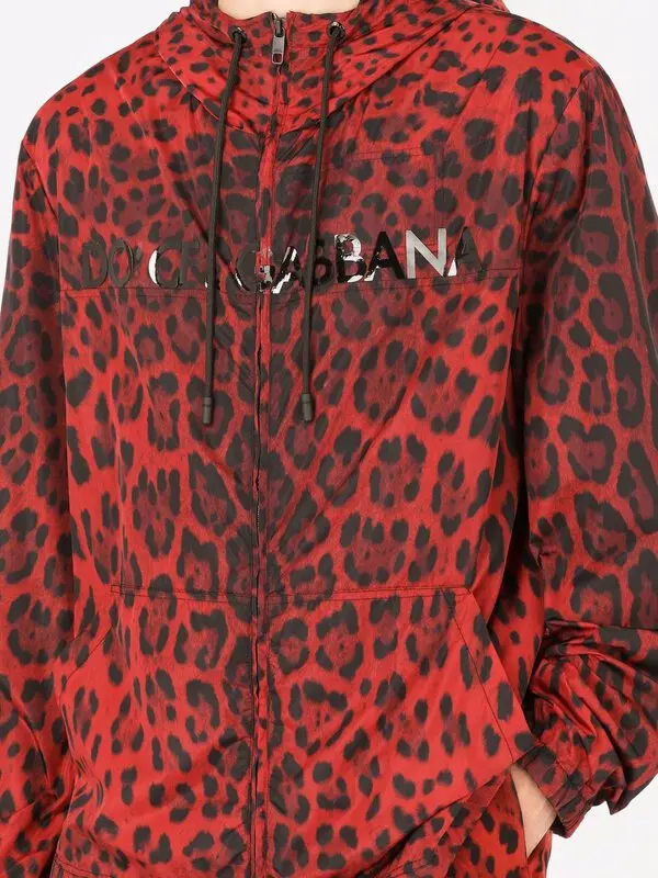 Dolce & Gabbana Leopard-print Hooded Jacket