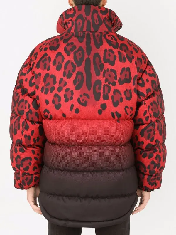 Dolce & Gabbana Reversible Animal-print Puffer Coat