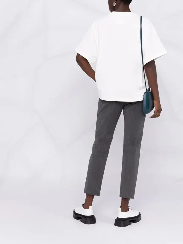 JIL SANDER Boxy-fit Logo-print T-shirt - White