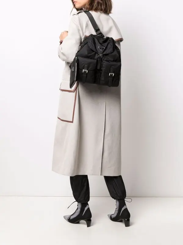 Prada Re-nylon Backpack - Black