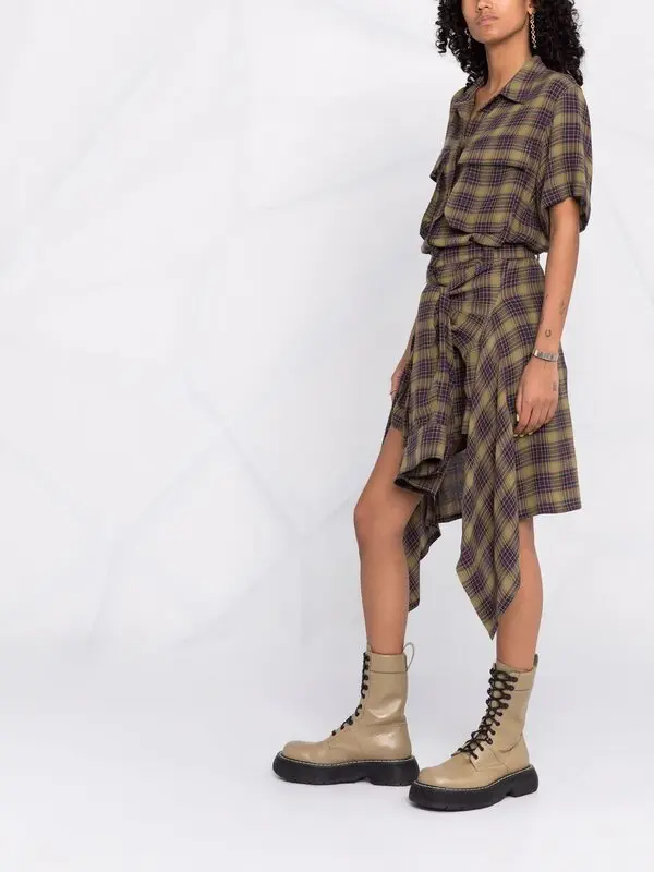 DIESEL Check-print Shirt Dress