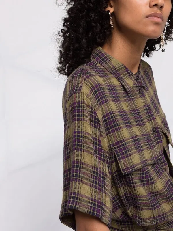 DIESEL Check-print Shirt Dress