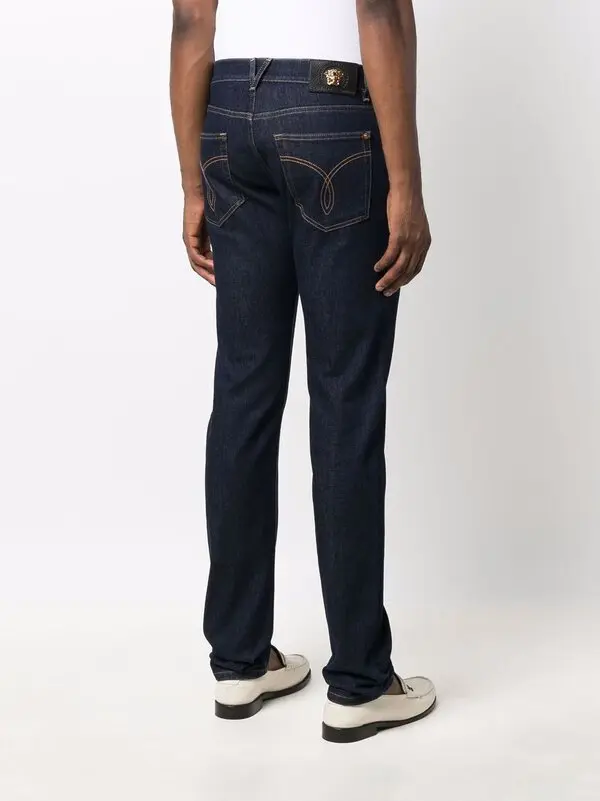 Versace Slim-fit Mid-rise Jeans - Blue