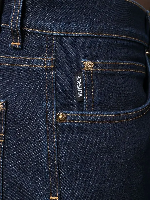 Versace Slim-fit Mid-rise Jeans - Blue