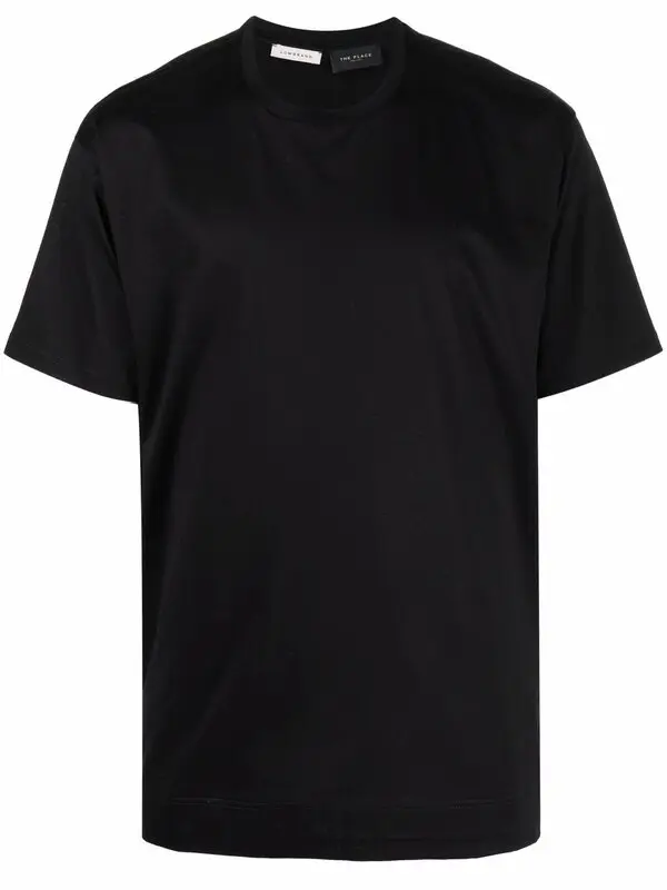 LOW BRAND Double-hem Cotton T-shirt