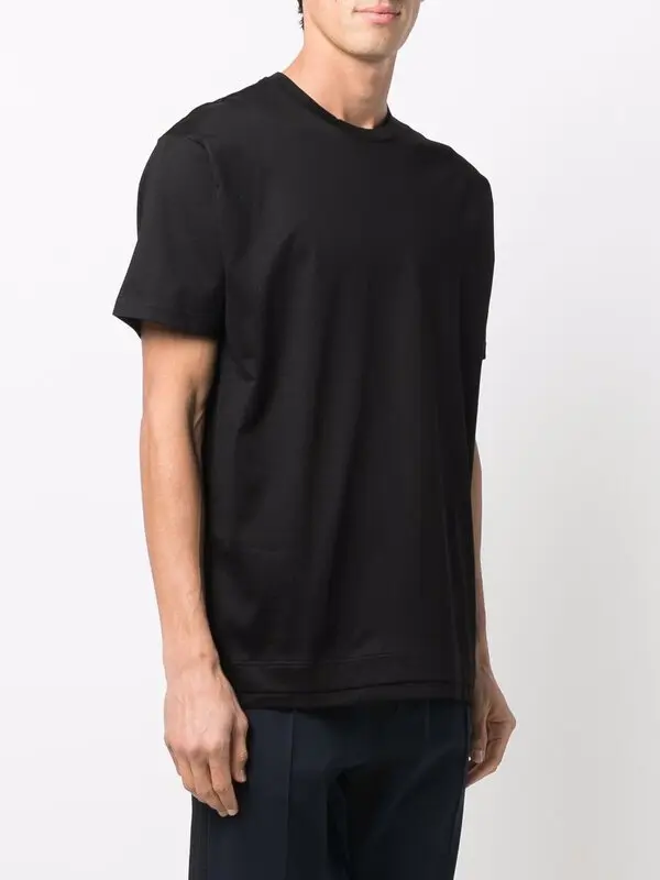 LOW BRAND Double-hem Cotton T-shirt