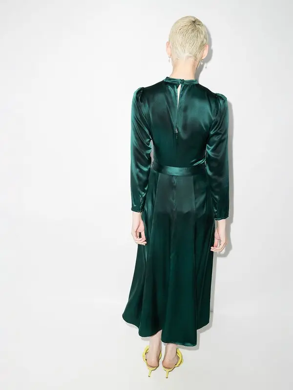 reformation julius silk dress Reformation Julius Silk Dress - Green