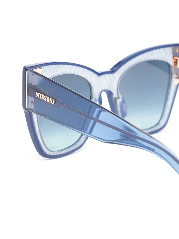 Missoni Gradient Blue and Silver Sunglasses Missoni Blue Gradient Pilot Ladies Sunglasses MIS 0015/S  main image 2