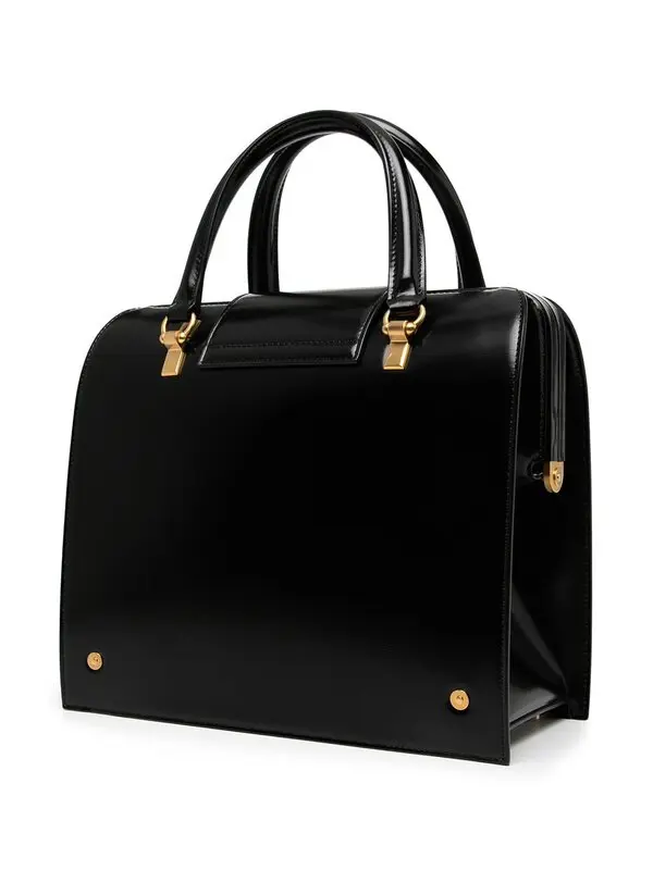 Thom Browne Padlock Leather Tote Bag