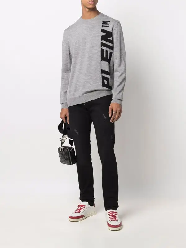 Philipp Plein Logo-print Sweater - Grey
