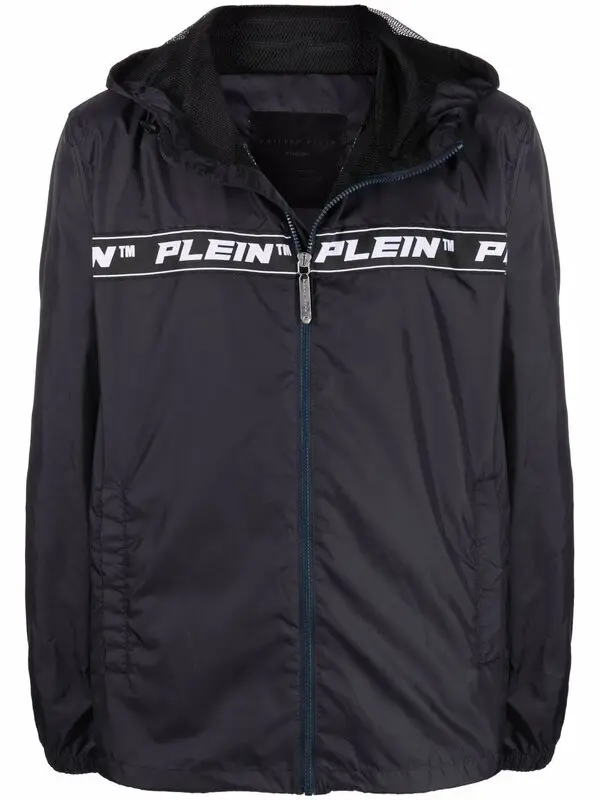 Philipp Plein Logo-print Windbreaker - Blue