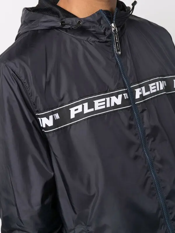 Philipp Plein Logo-print Windbreaker - Blue