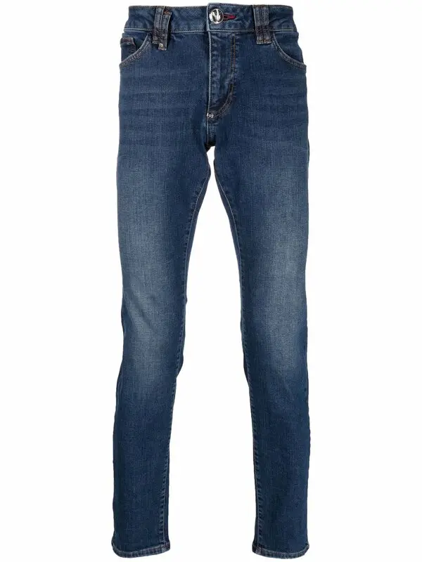 Philipp Plein Mid-rise Slim-cut Jeans