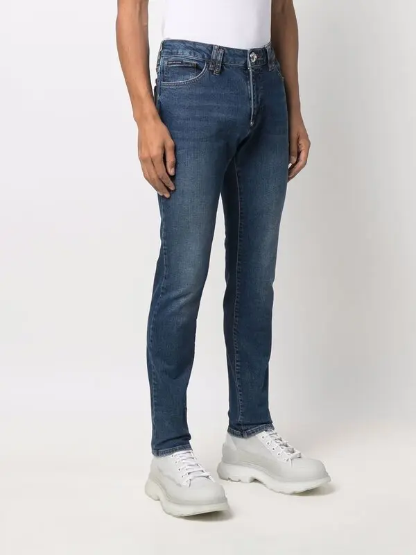 Philipp Plein Mid-rise Slim-cut Jeans