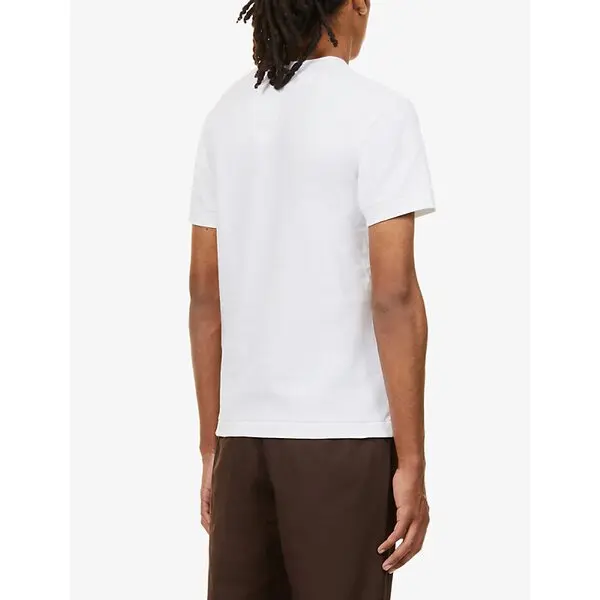 Play Comme Des Garcon Overlap-heart Print Cotton-jersey T-shirt Xxl