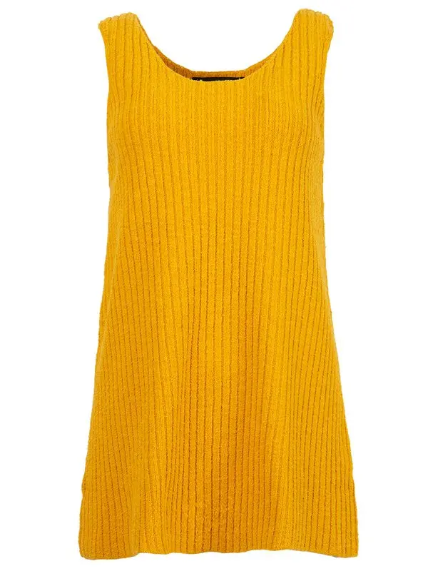 Proenza Schouler Melange Boucle Knit Tank - Yellow