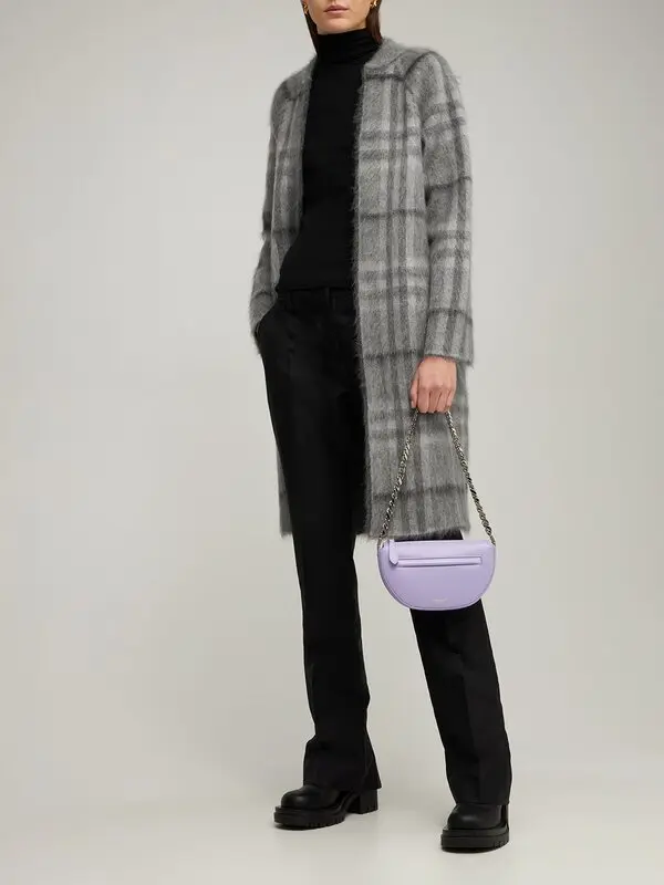 Burberry Mini Olympia Smooth Leather Shoulder Bag