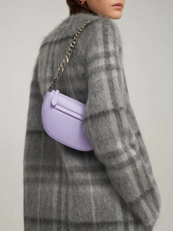 Burberry Mini Olympia Smooth Leather Shoulder Bag