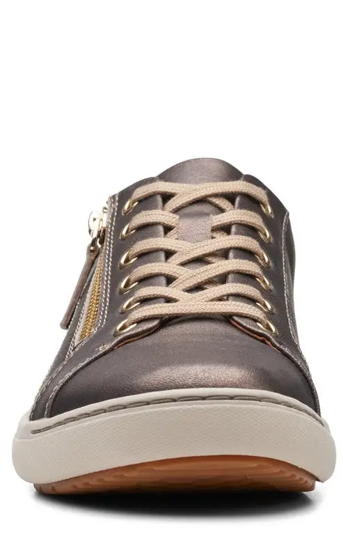 Clarks Nalle Lace-up Sneaker - Bronze Metallic