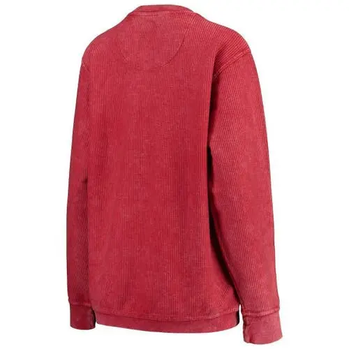 PRESSBOX Maryland Terrapins Comfy Cord Vintage Wash Basic Arch Pullover Sweatshirt