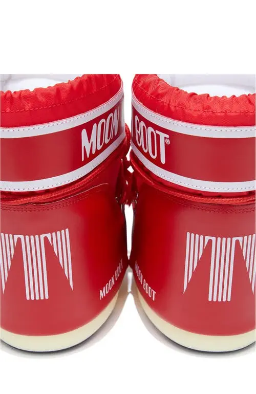 Moon Boot Classic Low 2 Water Repellent Nylon Boot - Red/red