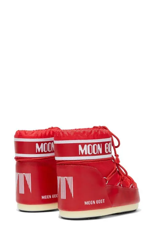 Moon Boot Classic Low 2 Water Repellent Nylon Boot - Red/red
