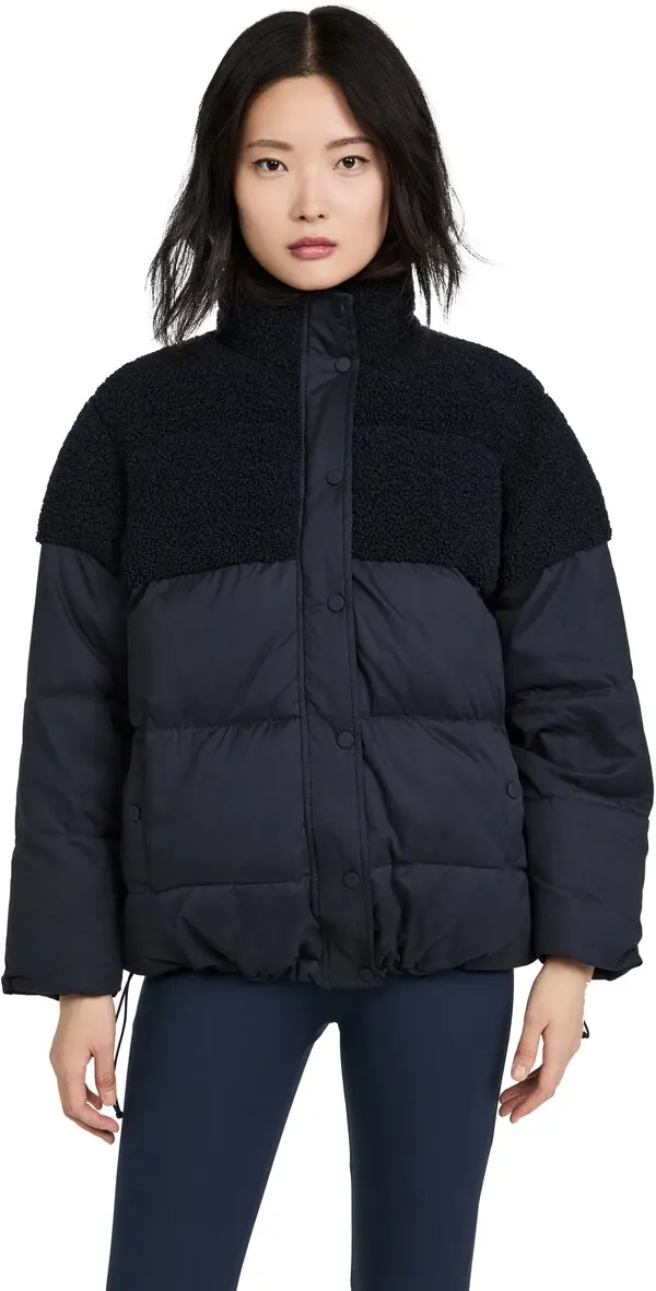 Good American Sherpa Mi Cocoon Puffer