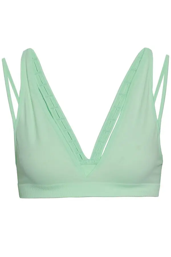 Helmut Lang Neon Stretchjersey Bra Top - Mint