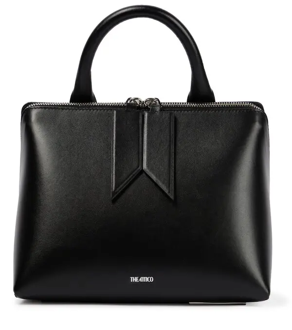 Attico Monday Medium Leather Tote