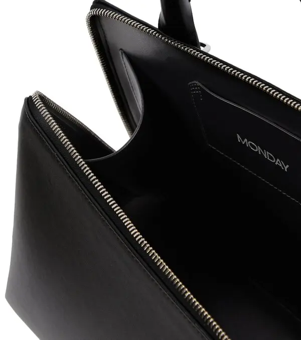 Attico Monday Medium Leather Tote