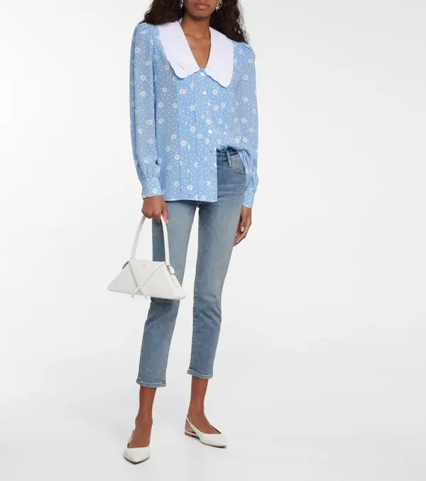 Ag Prima Crop Mid-rise Skinny Jeans - Blue